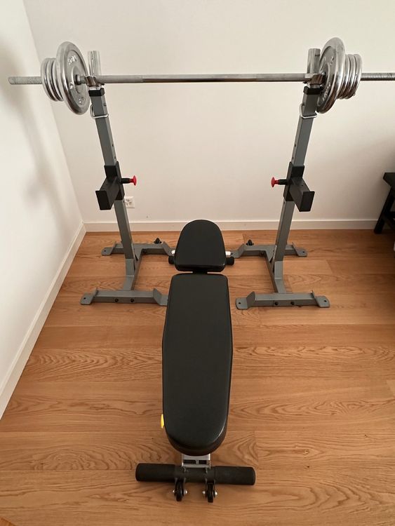 Set de poids NRG, banc HOIST, support TAURUS de fitness (Gebraucht) in Founex für CHF 189 – nur ...