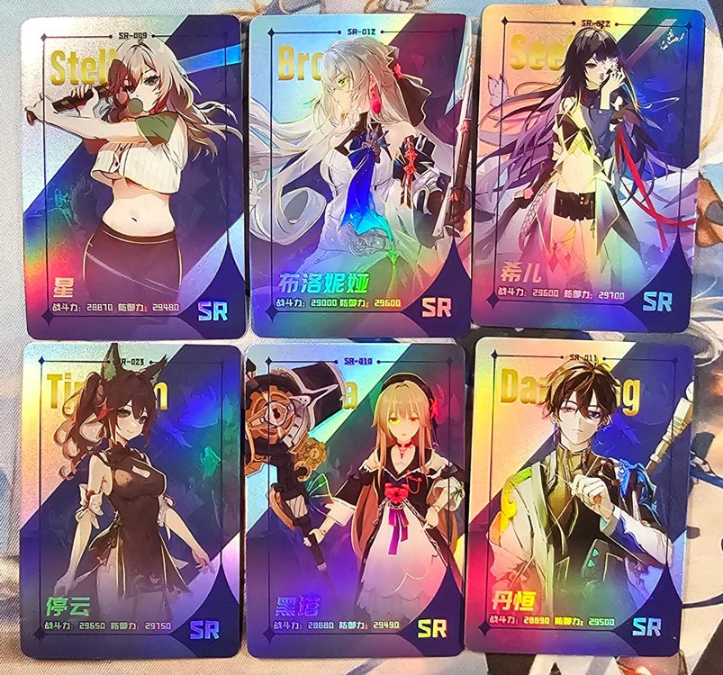 Honkai Star Rail TCG - Set of 6 cards SR Holo (Neu (gemäss Beschreibung ...