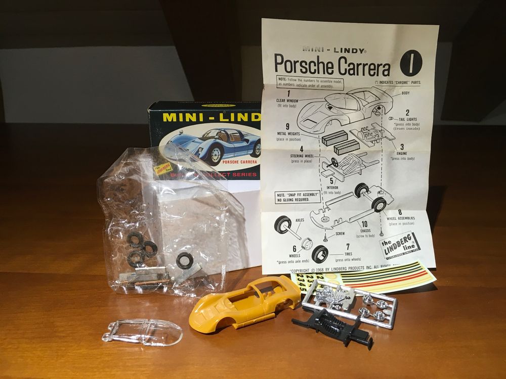Porsche Carrera Vintage Kit 1968 - Mini Lindy - Lindberg (Neu (gemäss ...