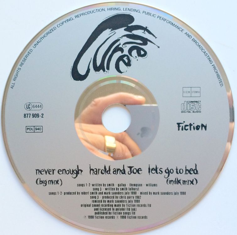 THE CURE - NEVER ENOUGH | Kaufen auf Ricardo