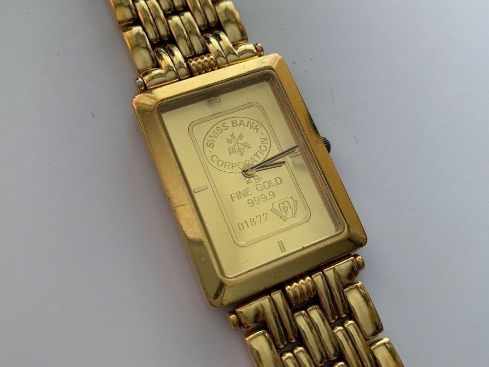 Zitura – goldige Armbanduhr mit 2g Feingold 999 Zifferblatt | Acheter ...