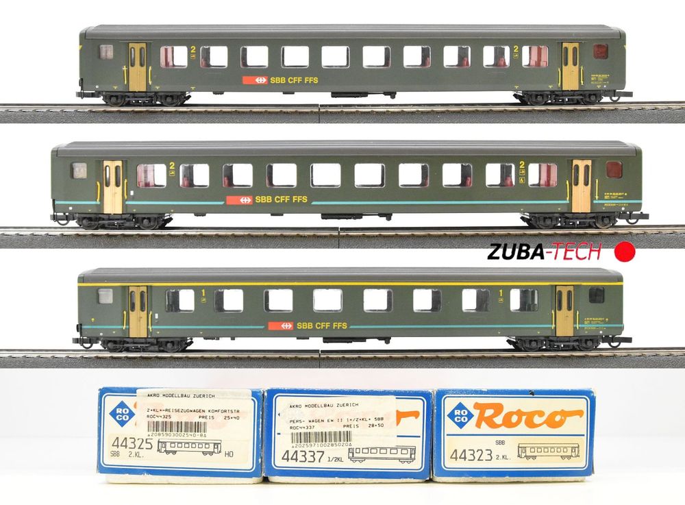 3x Roco EW II Personenwagen SBB H0 GS mit OVP | Kaufen auf Ricardo