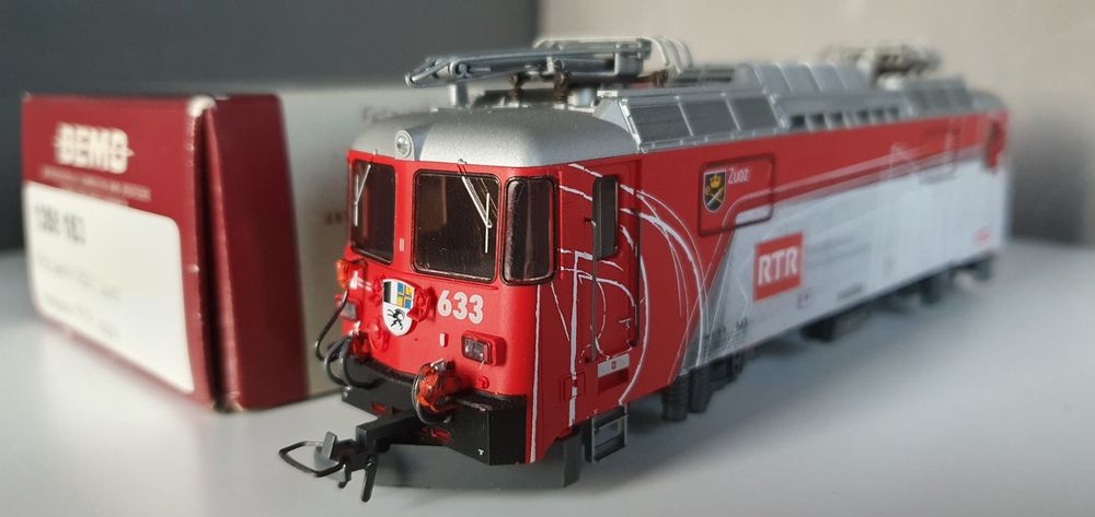 BEMO 1358 163 H0m RhB Ge 4/4 II 633 "Zuoz" "RTR" digital (Neu (gemäss ...
