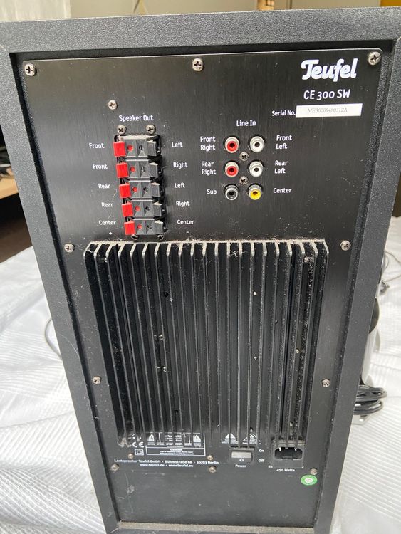 Teufel CE 300 SW Subwoofer und 5 Lautsprecher | Kaufen auf Ricardo