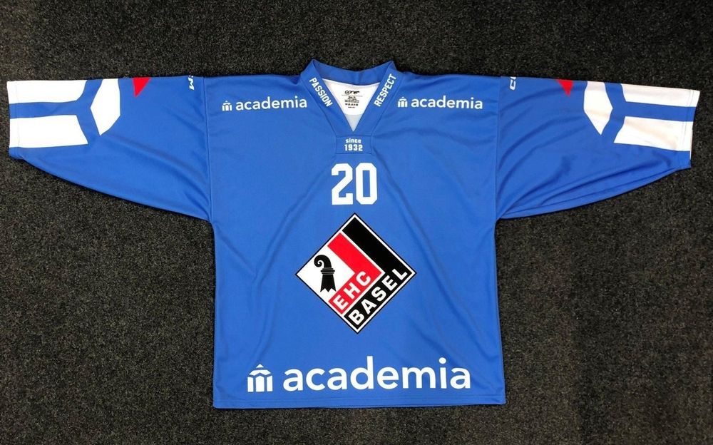 Nr. 20 | EHC Basel Einlauftrikot (Auswärts) | Saison 2022/23 (Gebraucht ...