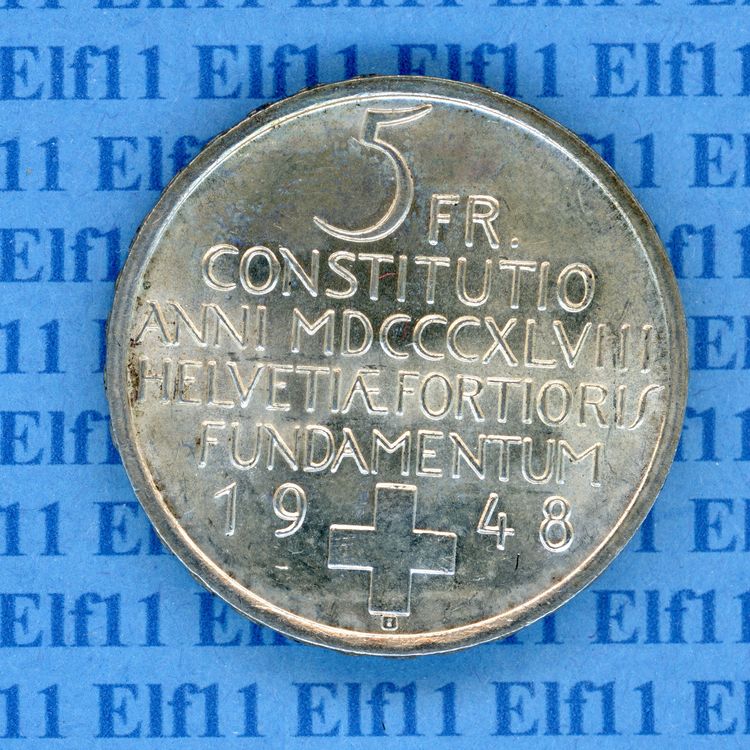 CHF___5.00 1948 Bundesverfassung -stgl 5 Franken | Kaufen auf Ricardo