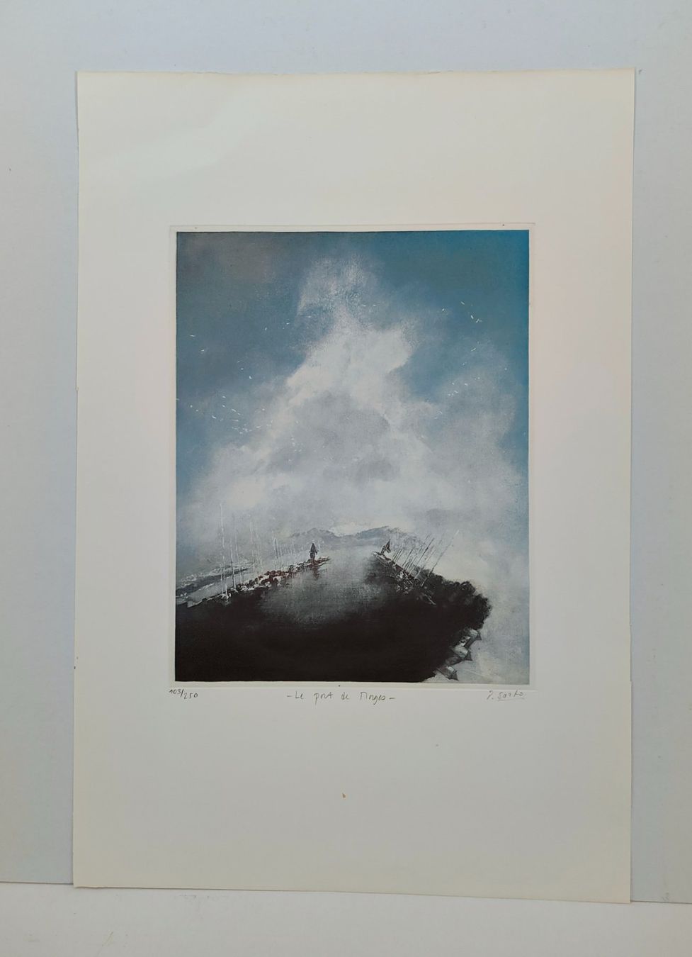 PIETRO SARTO - LE PORT DE MORGES - Gravure sur cuivre (Neu (gemäss ...