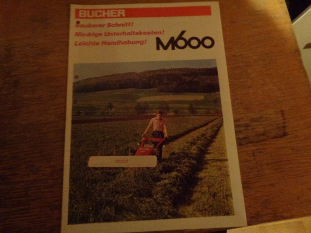 Bucher M600 original Prospekt (Gebraucht) in Kleinwangen für CHF 22 ...