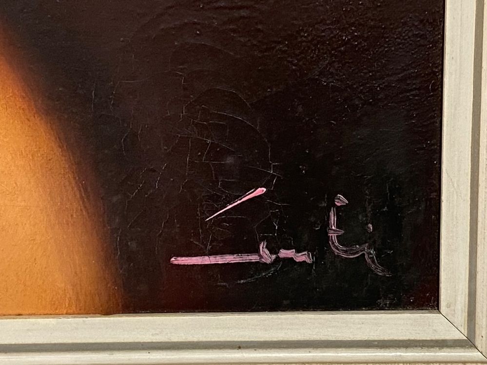 Akt Dame Gemälde unleserlich signiert | Kaufen auf Ricardo