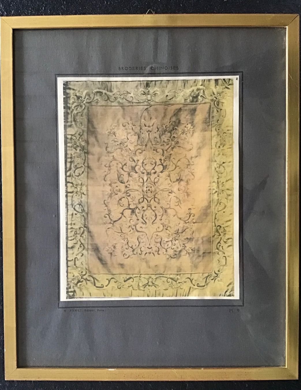Handkolorierter Druck Broderies Chinoises 1922 H.Ernst Paris (Gebraucht ...