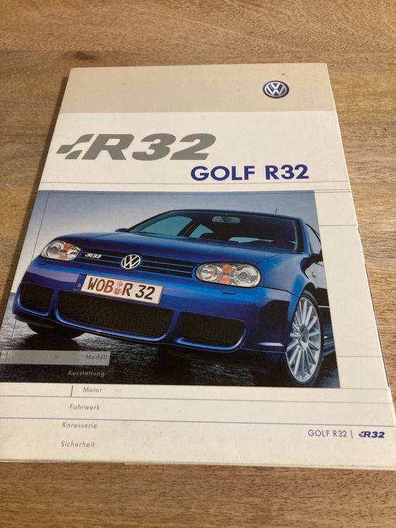 À vendre dossier de presse vw golf R32 | Kaufen auf Ricardo