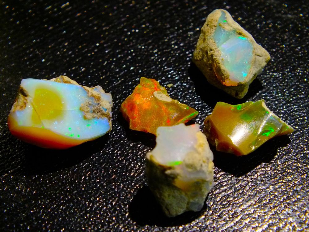 Natural Ethiopian Wollo Opal Roh 37 karats LOT 5 Pieces | Kaufen auf ...