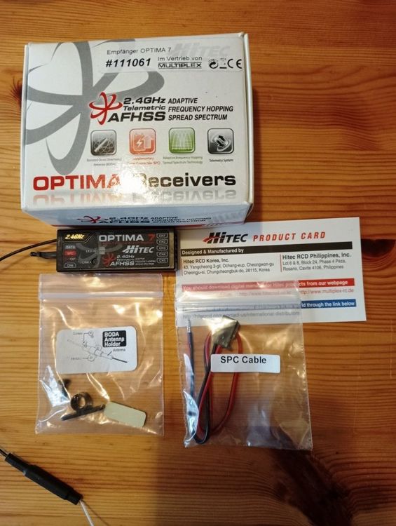 HITEC AFHSS 2,4GHz OPTIMA 7-Kanal Empfänger (Neu (gemäss Beschreibung ...