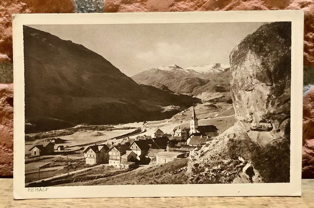 1928 - Antike Foto AK - Realp gegen Furka - Dorfansicht | Kaufen auf ...