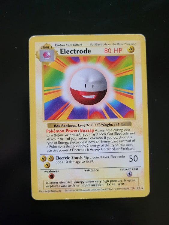 Pokemon Electrode Shadowless Base Set | Kaufen auf Ricardo