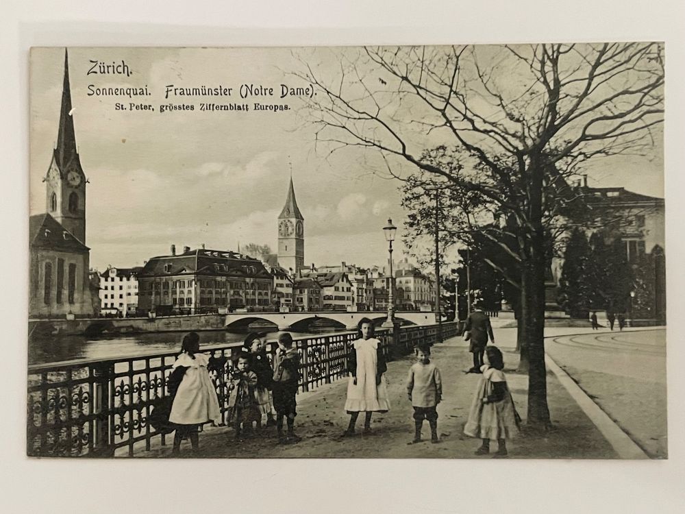 Alte Ansichtskarte Zürich, Sonnenquai 1910 (Gebraucht) in Duebendorf für CHF 1 – mit Lieferung ...