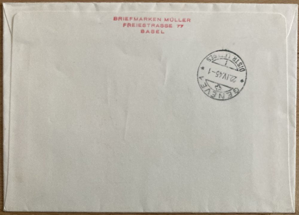 R-FDC Basler Taube Block 1945 W23, SBK 200 Fr. (Gebraucht) in Flawil für CHF 25 – mit Lieferung ...