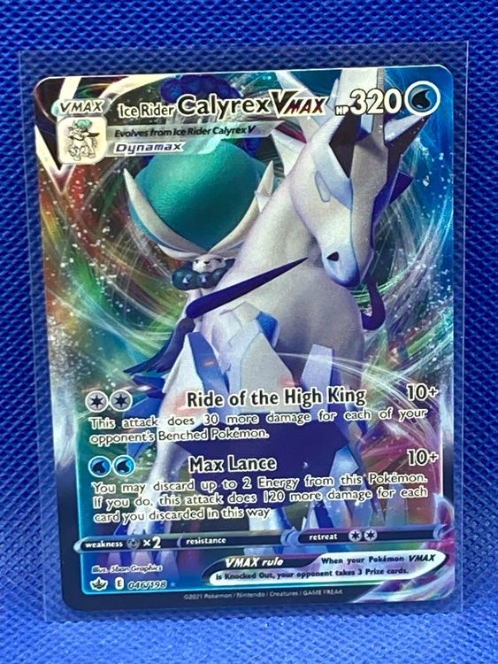 Pokemon Chilling Reign / Ice Rider Calyrex VMAX 046 / 198 (Neu (gemäss ...