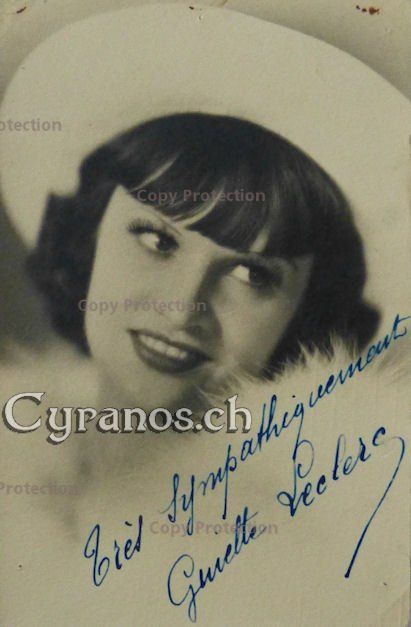 Ginette Leclerc (1912-1992) Schauspielerin - Autogramm (Gebraucht) in ...