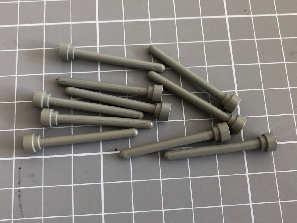 10 x graue Lego Antennen (3957 - rounded top / 4H) (Gebraucht) in Basel ...