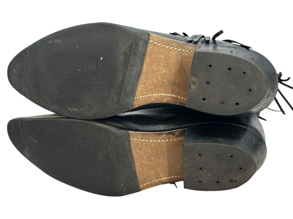 Santiags Silver Rebel, Canada franges cuir noir, Pointure 37 (D ...