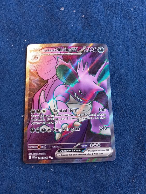 Team Rocket's Nidoking EX Full Art (EN) Destined Rivals 216 (Neu ...