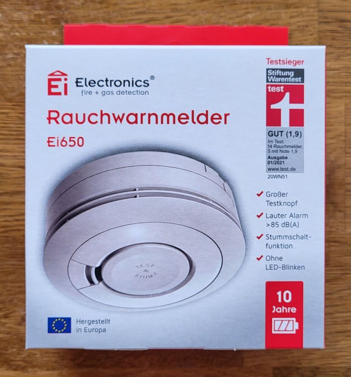 Ei Electronics Ei650 Rauchmelder (mit 10-Jahres-Batterie) (Neu und originalverpackt) in St ...
