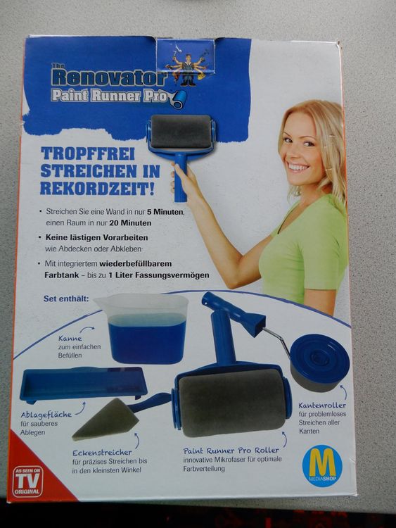 Renovator Paint Runner Pro Malerrolle, neu (Gebraucht) in Burgdorf für ...