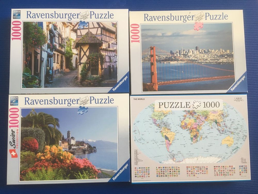 Puzzles 1000 Teile 4 Sujets | Kaufen auf Ricardo