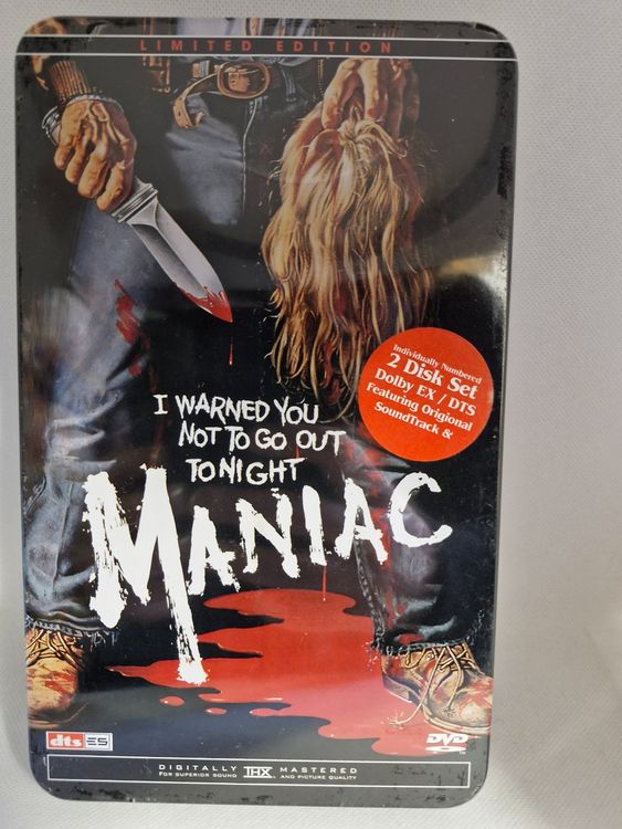 Maniac (1980) Uncut, Limited Edition, DVD, US Import (Neu und ...