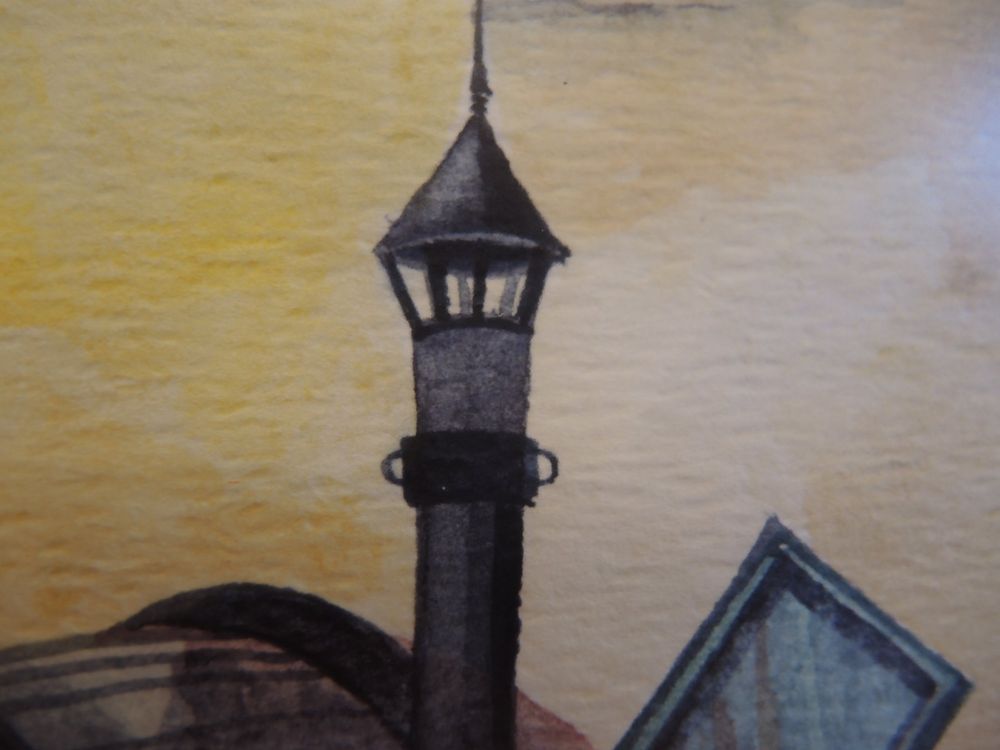 Daniel de Tramecourt KULA BALL signiert Aquarell Gemälde (Gebraucht) in ...