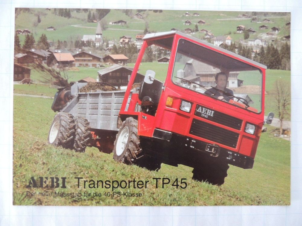 Aebi Transporter TP 45 Prospekt 1982, sehr schön ! (Gebraucht) in Zuzwil SG für CHF 25 – mit ...