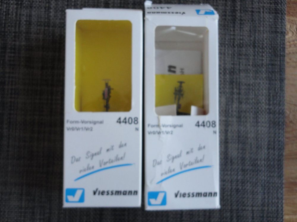 2 Form-Vorsignale Viessmann 4408 Spur N (Neu (gemäss Beschreibung)) in ...