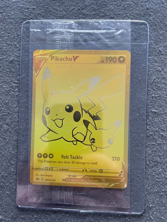 Pokémon Celebrations Pikachu V Gold Promo | Kaufen auf Ricardo