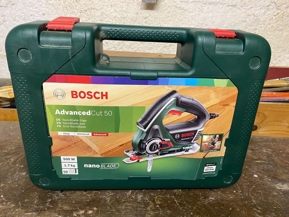 Säge von BOSCH: Advanced Cut 50; Nanoblade-Säge, Kettensäge (Gebraucht ...