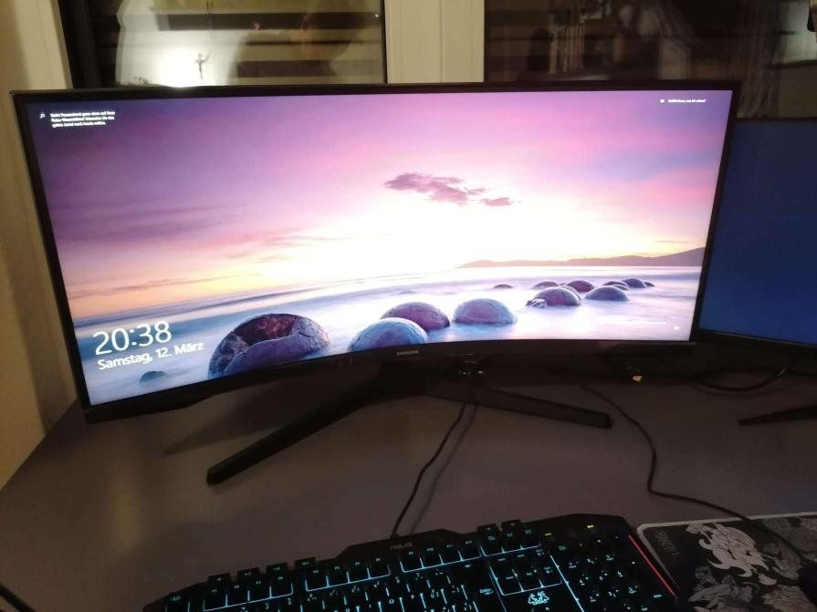 34-Zoll-Gaming-Monitor, Samsung LC34G55TWWRXEN (Neu und ...