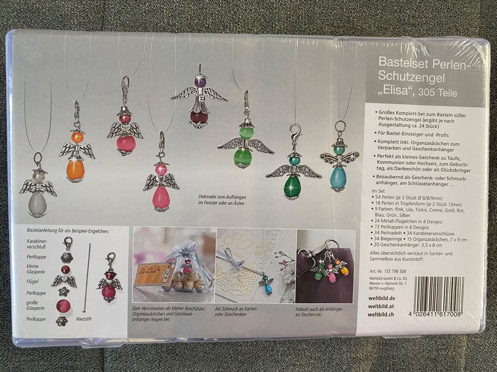 Bastelset Perlenschutzengel „Elisa“, 305 Teile, ungeöffnet (Gebraucht ...