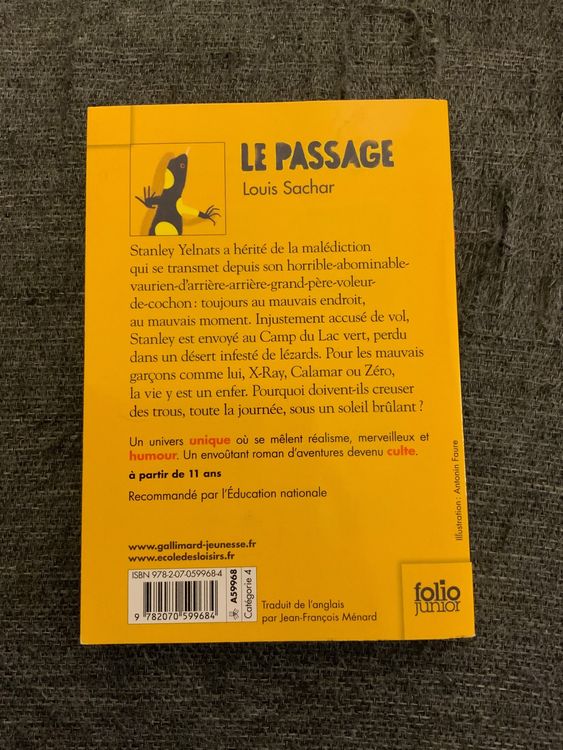 Livre « Le Passage » de Louis Sachar | Kaufen auf Ricardo