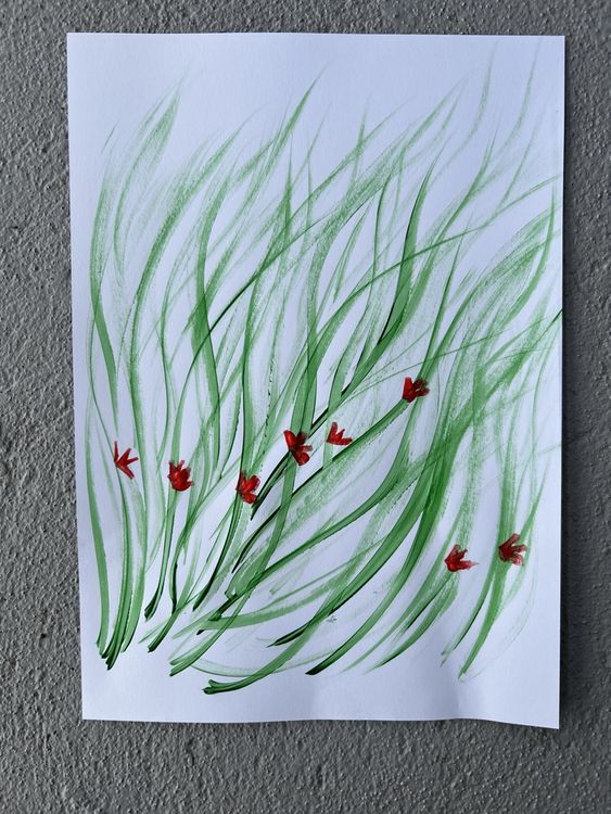Aquarell, Blumenwiese, Sommer, Unikat, handgemalt (Neu und originalverpackt) in Adliswil für CHF ...
