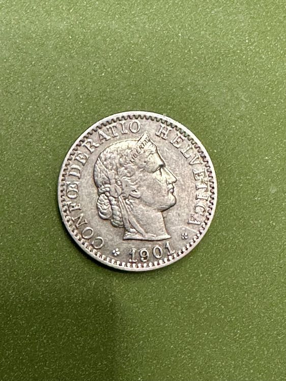 20 Rappen 1901 (Gebraucht) in Winterthur für CHF 1.1 – mit Lieferung auf Ricardo kaufen