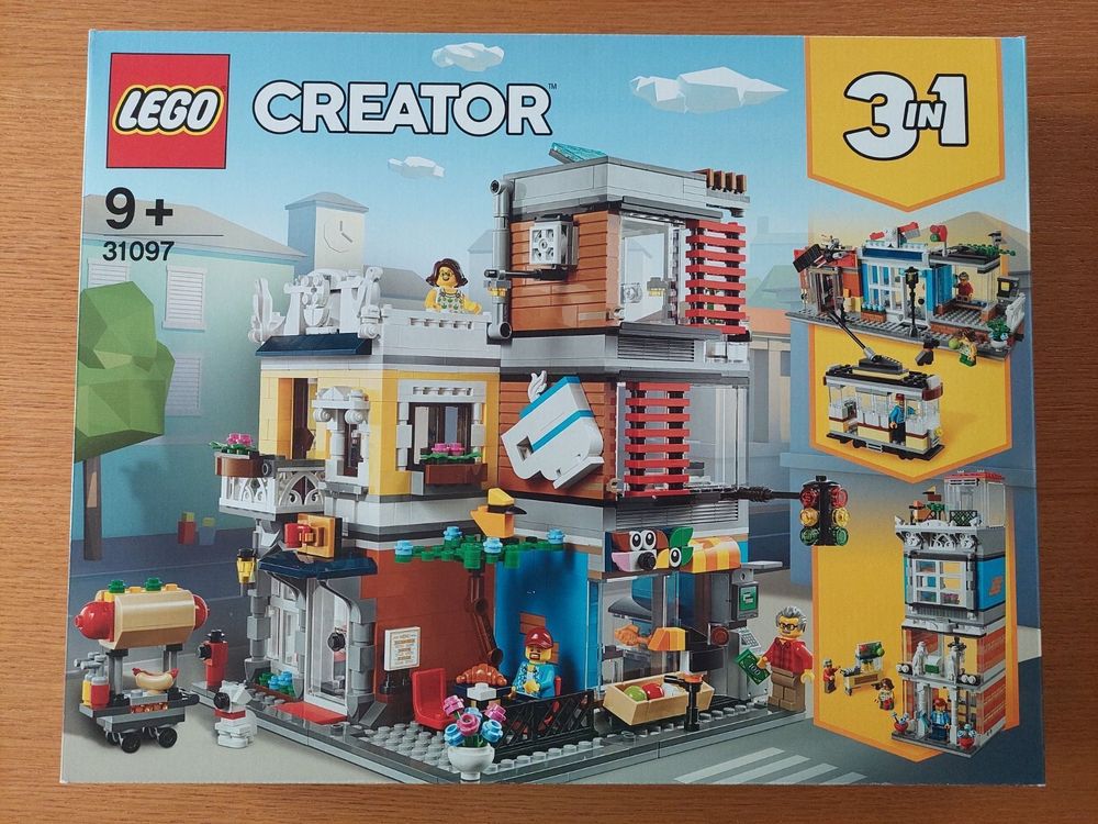 LEGO Creator 31097 Haus Zoohandlung Café Zahnarzt Hot Dog (Neu und ...