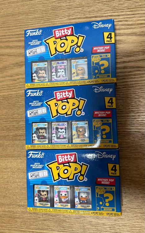 3x Bitty Pop Mickey Mouse Neu ab 1Fr. (Neu und originalverpackt) in st ...