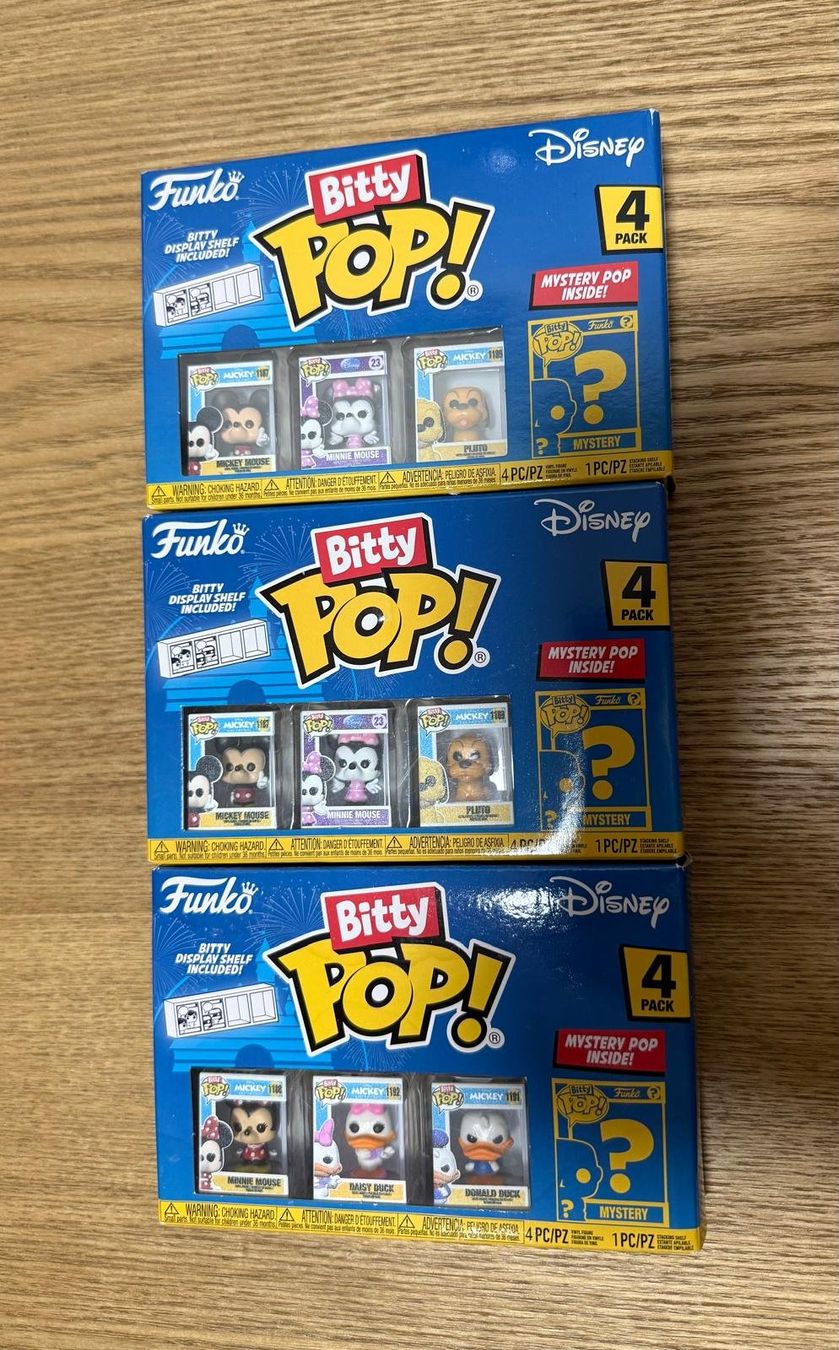 3x Bitty Pop Mickey Mouse Neu ab 1Fr. (Neu und originalverpackt) in st ...