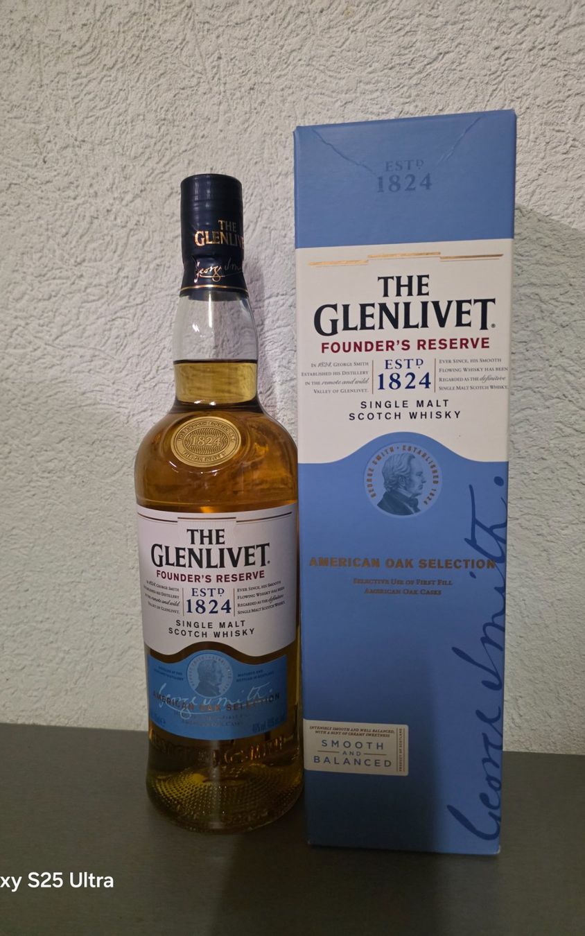 6 FLASCHE GLELIVET FOUNDER S 1824 RESERVE SINGLE MALT (Neu und ...