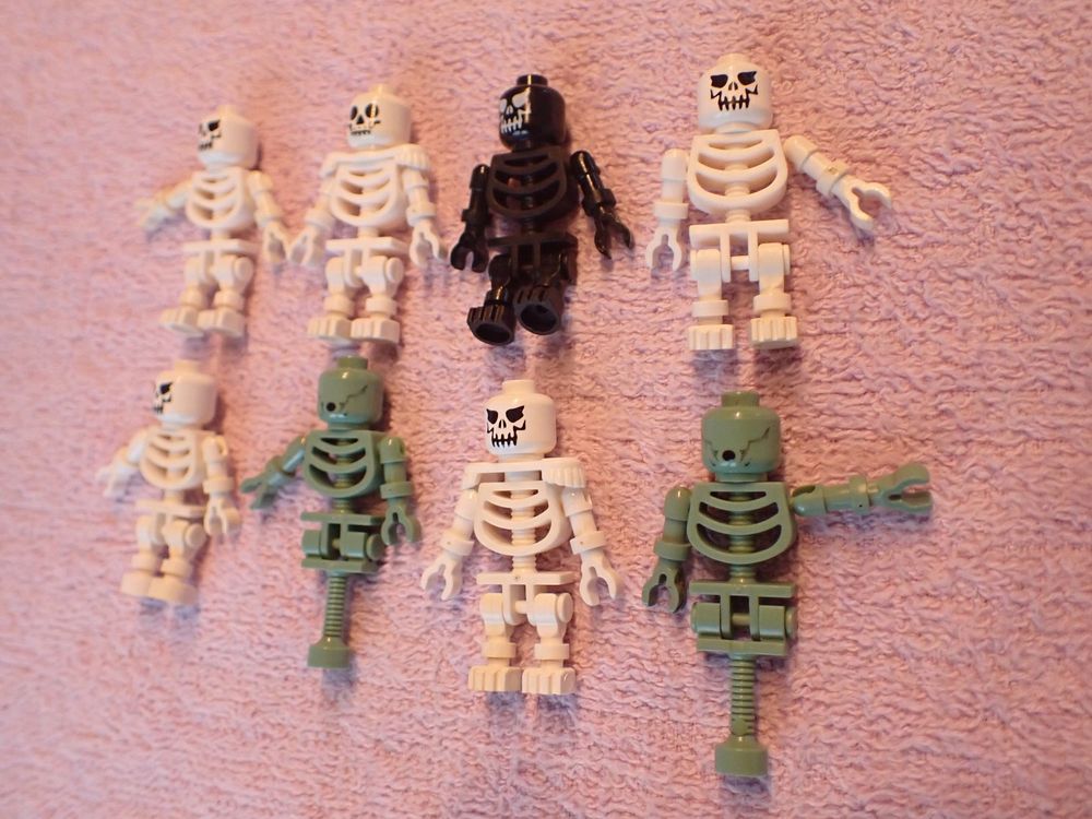 8 schöne komplette Lego SKELETT Männchen Figuren System | Acheter sur ...