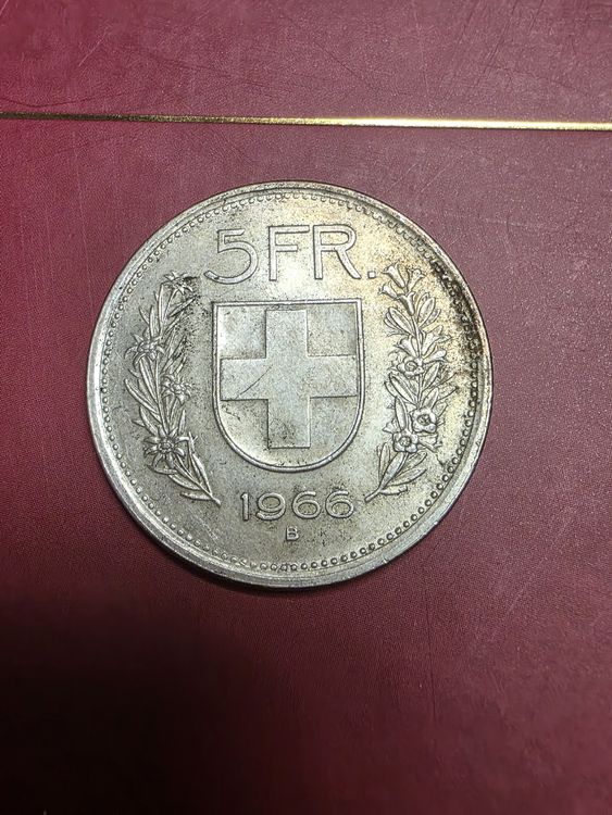 Schweizer 5 Franken Münze von 1966 (Gebraucht) in Kreuzlingen für CHF 11 – mit Lieferung auf ...
