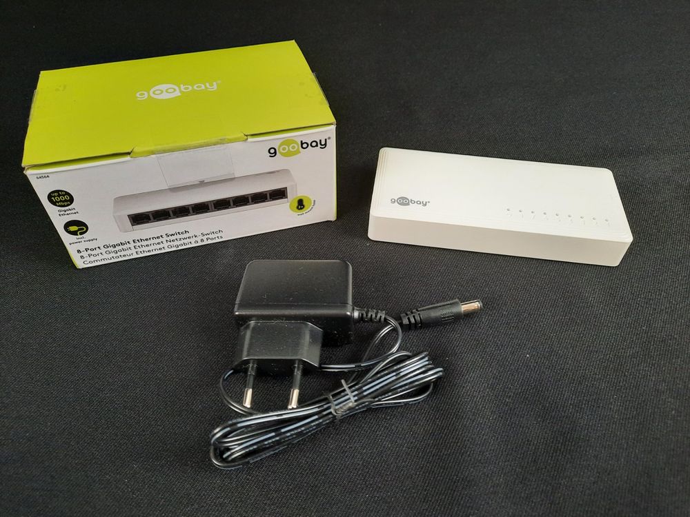 GOOBAY 8-Port Gigabit Ethernet Netzwerk-Switch (Gebraucht) in Beinwil ...