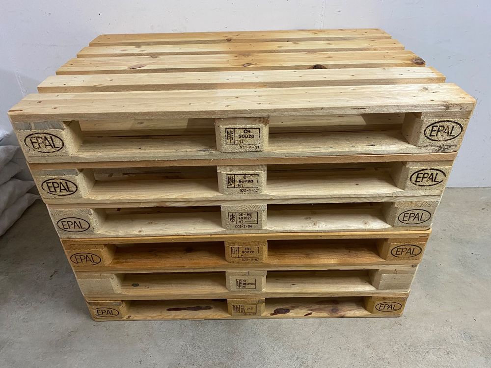 Europaletten (EPAL) in gutem Zustand 10.-/Stk. | Kaufen auf Ricardo