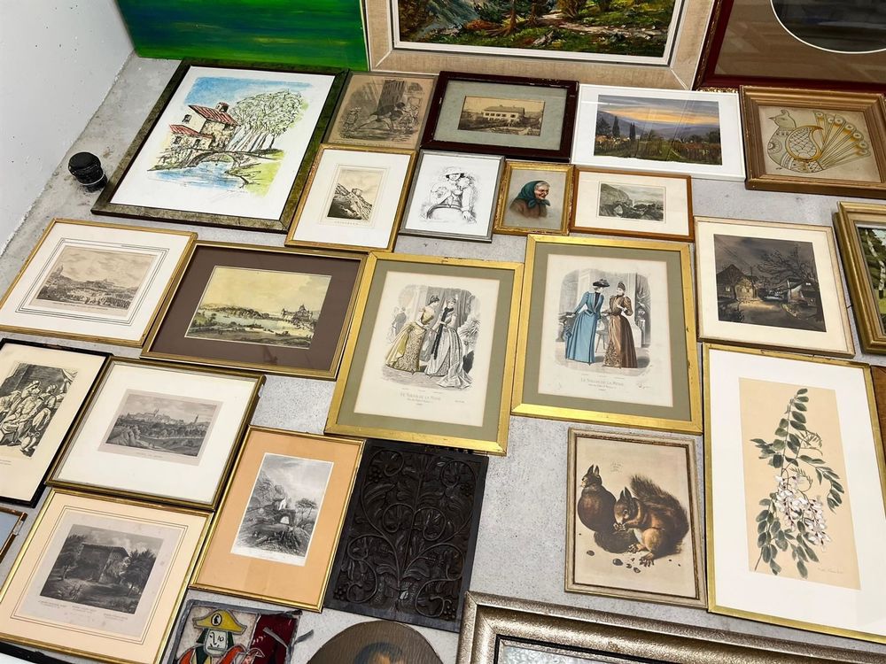 Lot (A6) Gemälde,Litho, stich, Foto usw (Gebraucht) in für CHF 35 – nur ...