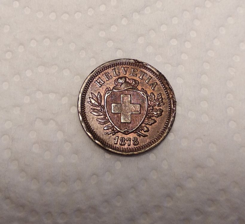 1 Rappen 1878 (Gebraucht) in Nyon für CHF 68 – mit Lieferung auf Ricardo kaufen